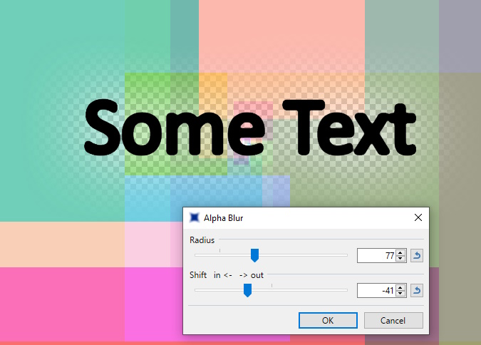 Fading a semi transparent fill to the edge of an irregular shape ...