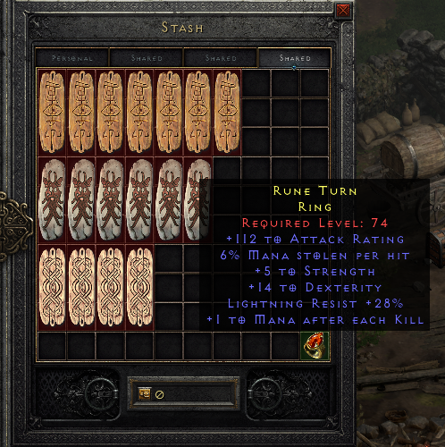 Nice Rare Mana Leech Ring / Ar / Str / Dex / % Lr - Topic - d2jsp