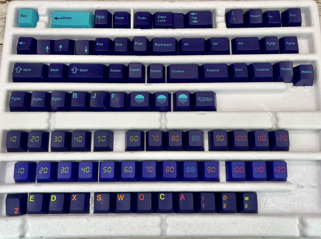 [US-WA] [H] GMK Laser Synthwave Keycaps + Turbo Keycaps, and KBDfans 72 ...