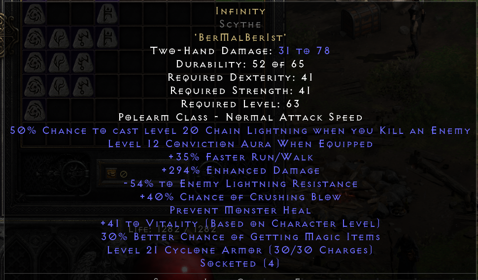 Non Eth -54 Scyth Infinity - Topic - d2jsp