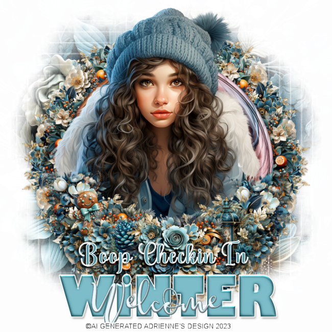 W WINTER HAT WREATH — Postimages