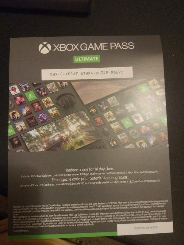 14 days xbox game pass ultimate code : r/pcgaming