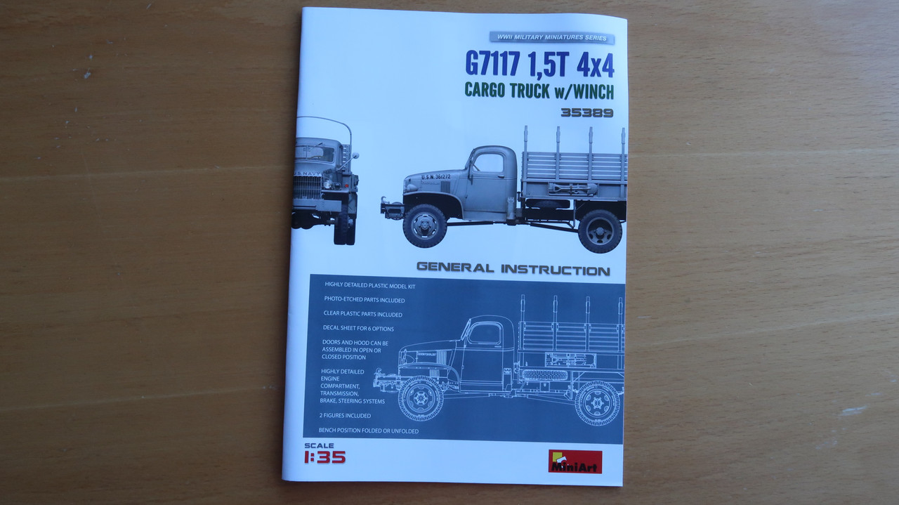 G7117 1,5t Cargo truck w/Winch 1:35 MiniArt - Work in Progress - Armour ...