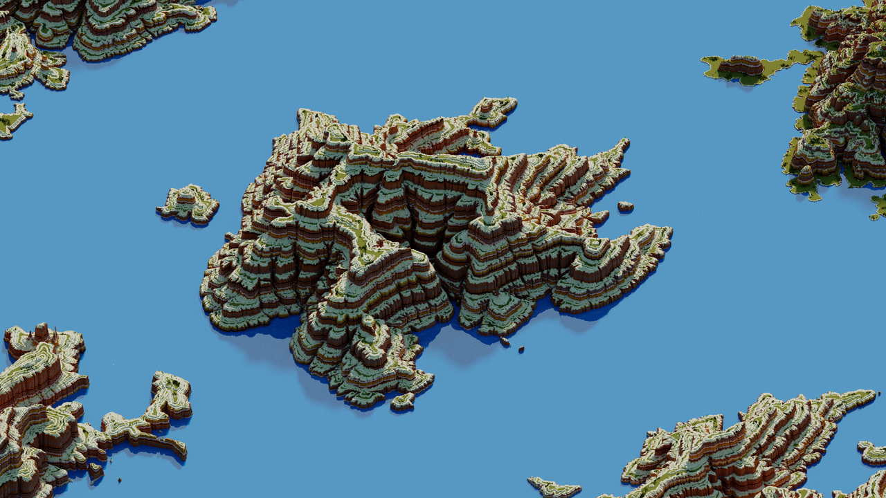 📦 500+ Custom Islands (1.19+) - Terrain Asset pack - Plains / Desert / Jungle / Forest / Snowy ...