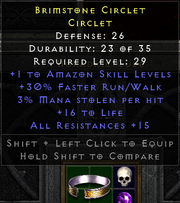 Lld Amazon Circlet For Sale - Topic - d2jsp