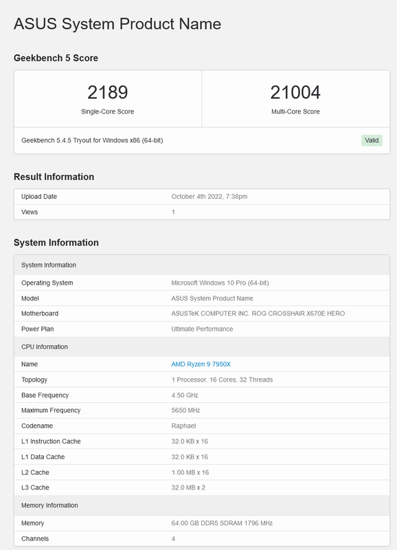 Screenshot 2022 10 04 at 19 54 03 ASUS System Product Name Geekbench Browser — Postimages
