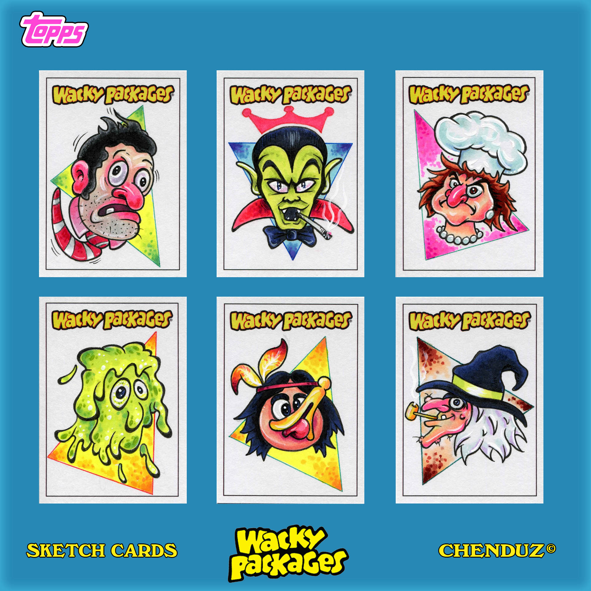 3 Wacky Packages 2023 sketch cards by Chenduz — Postimages